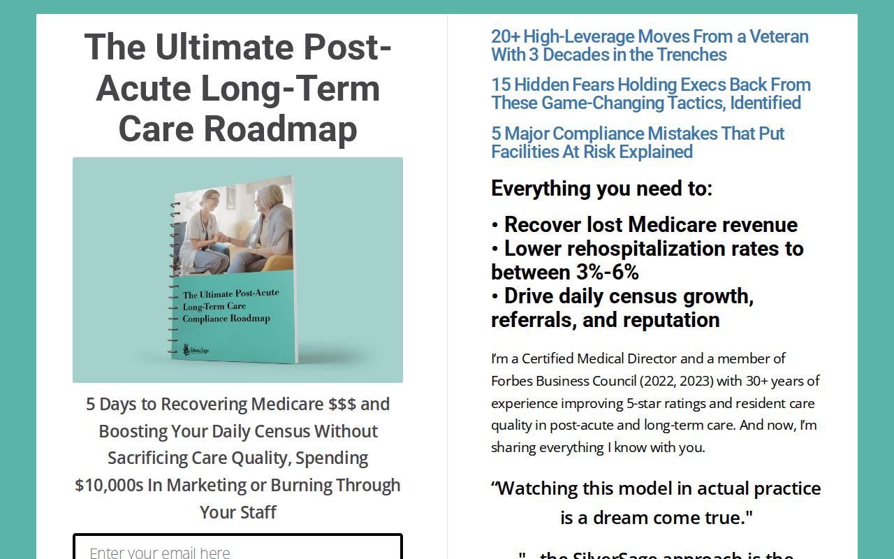 The Ultimate Post-Acute Long-Term Care Compliance Roadmap